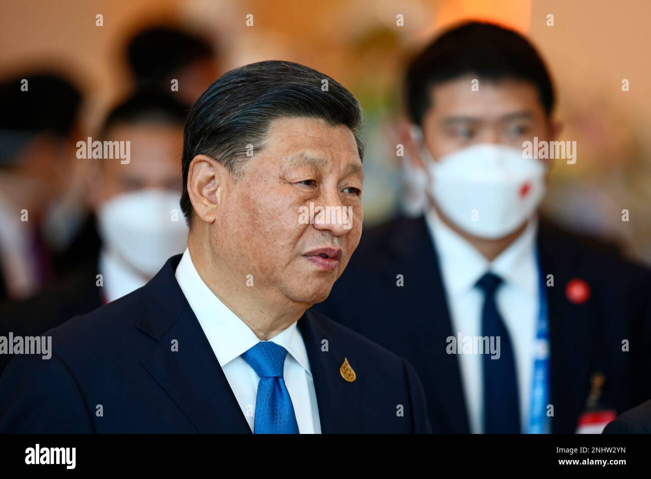 China's President Xi Jinping arrives for the Economic Leaders Meeting ...