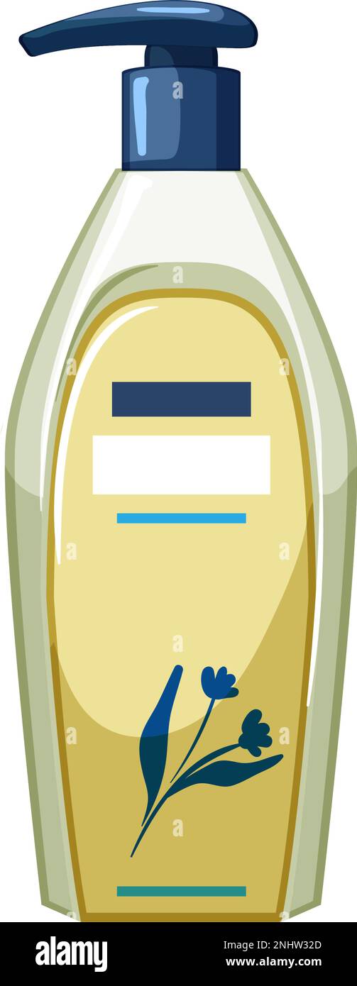 cosmetic lotion cartoon vector illustration sign color Stock Vector ...