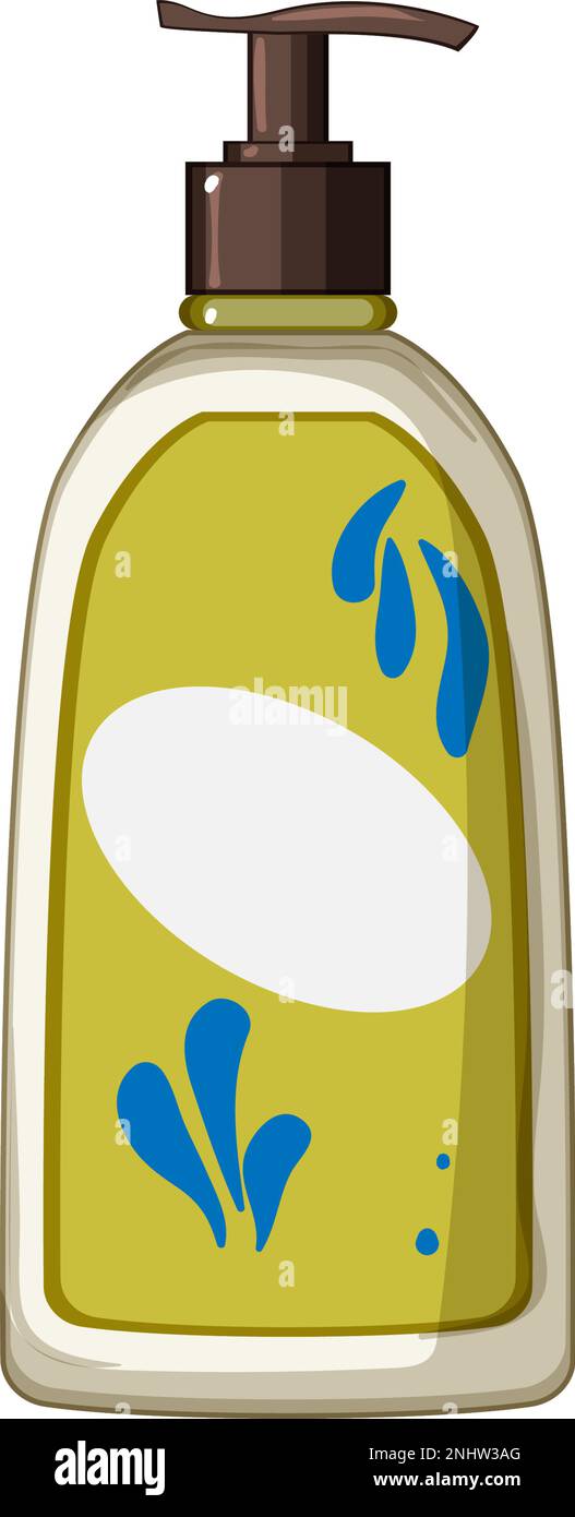 white lotion cartoon vector illustration sign color Stock Vector Image ...