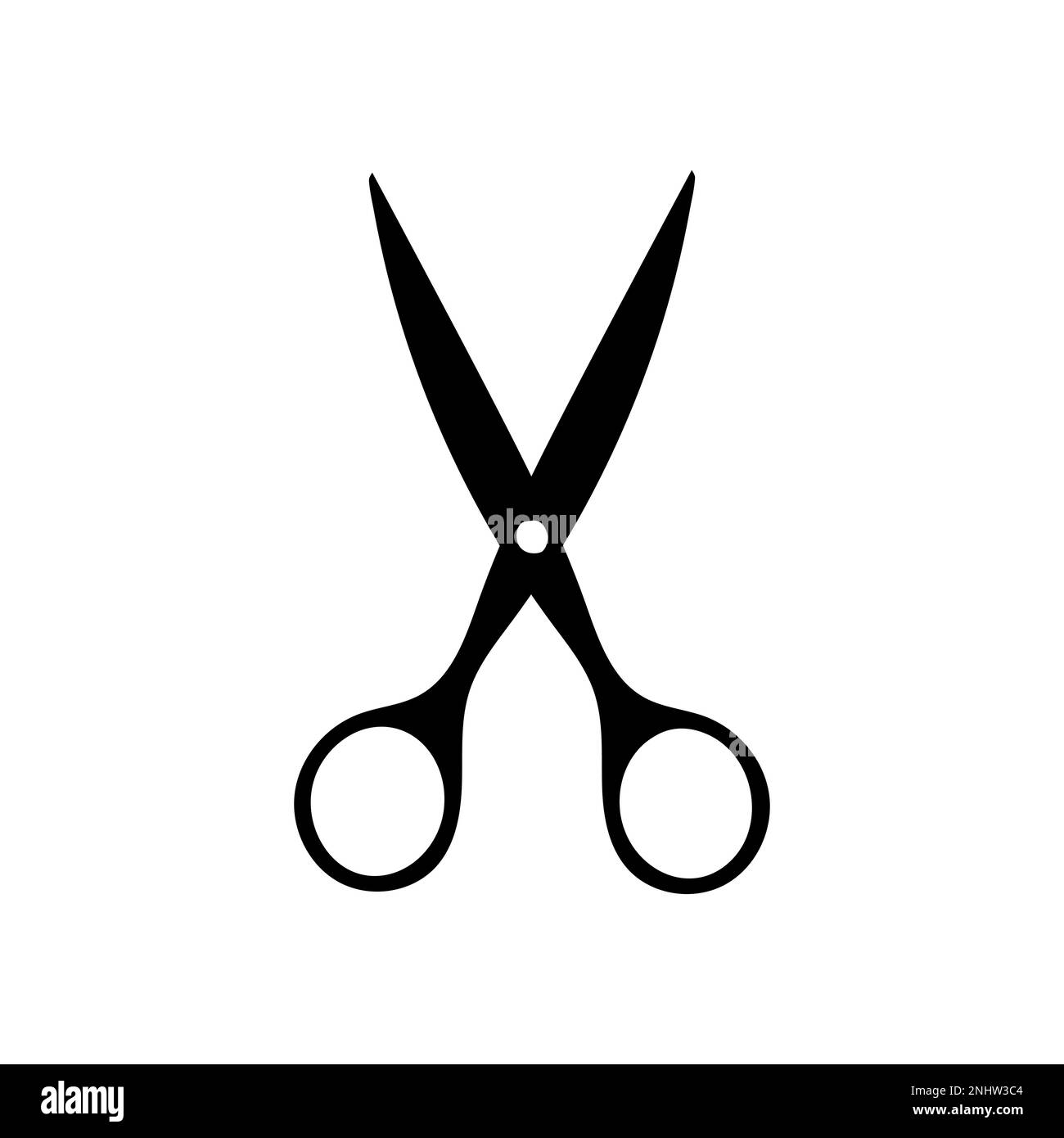 Comb and scissors icon. Scissors hairbrush vector illustration, Hair ...