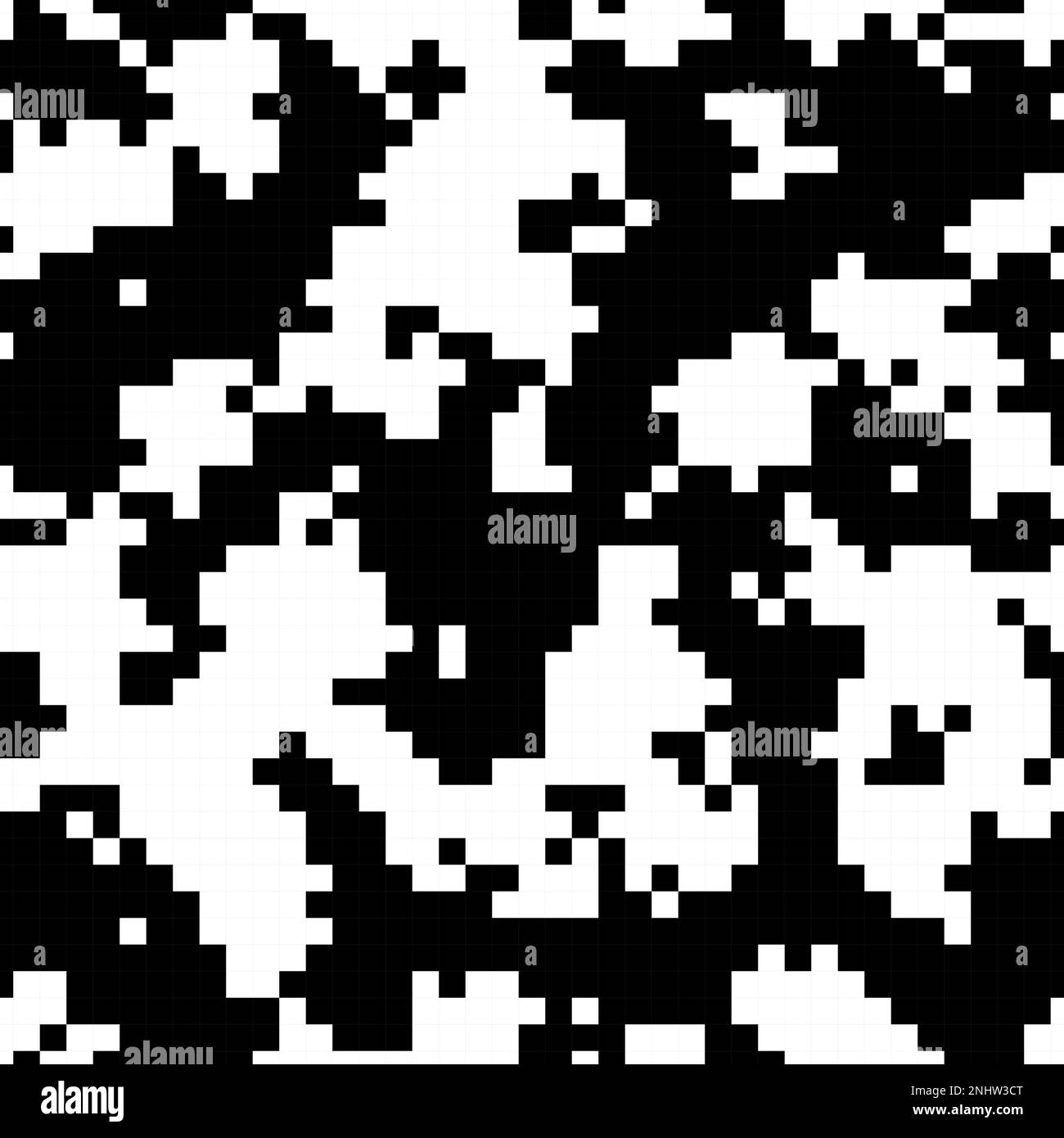 Seamless pattern arctic pixel noise on a light gray snow background ...