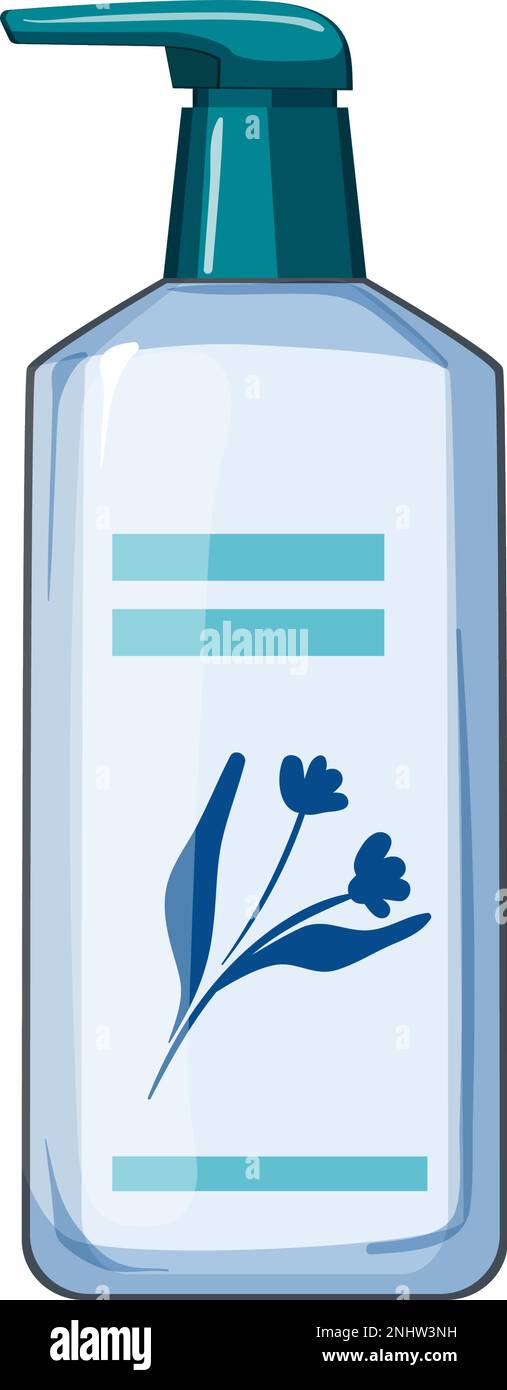 beauty lotion cartoon vector illustration sign color Stock Vector Image ...