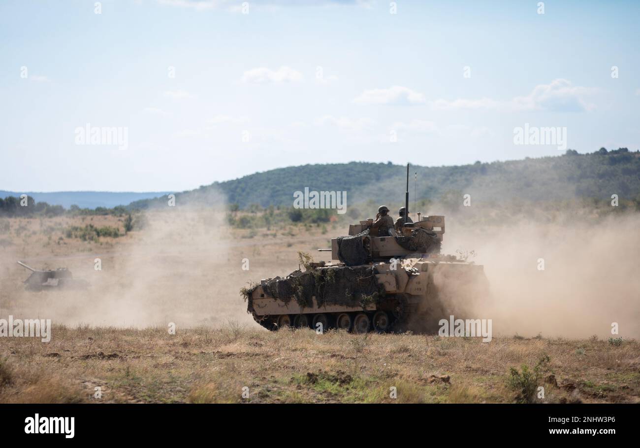 U.S. Soldiers, assigned to Bravo Company, 1st Battalion, 8th Infantry ...