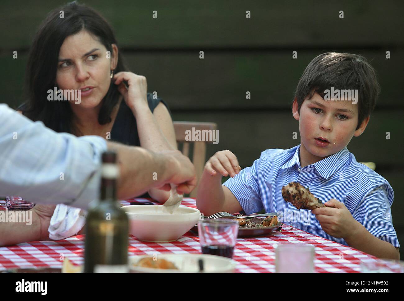 Chef Will Gioia and his wife Karen Gioia (left) and son Julian Gioia ...