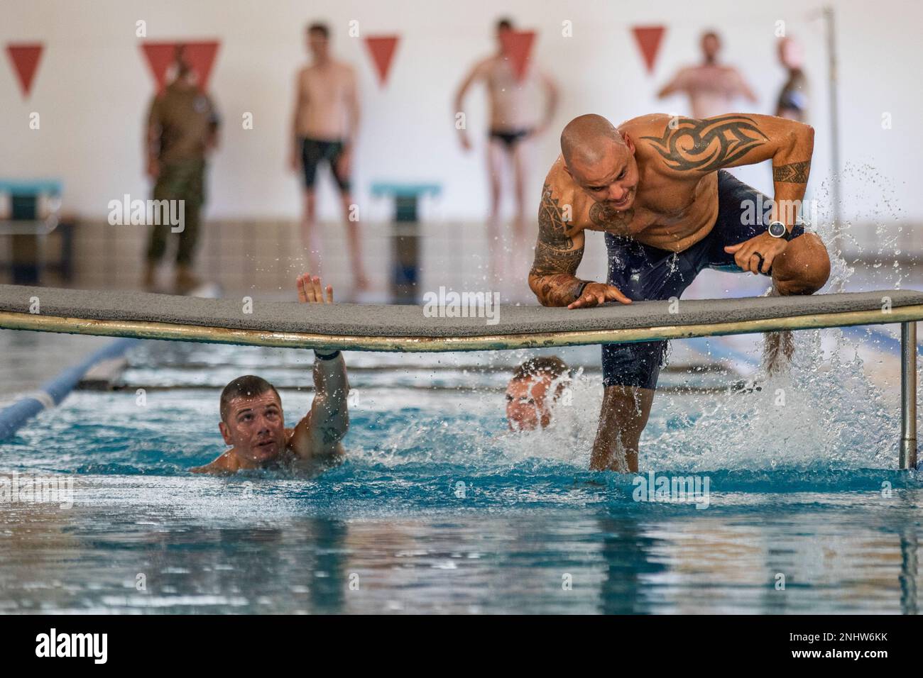 Army Reserve Staff Sgt. Devin Crawford, 108th Training Command (right ...
