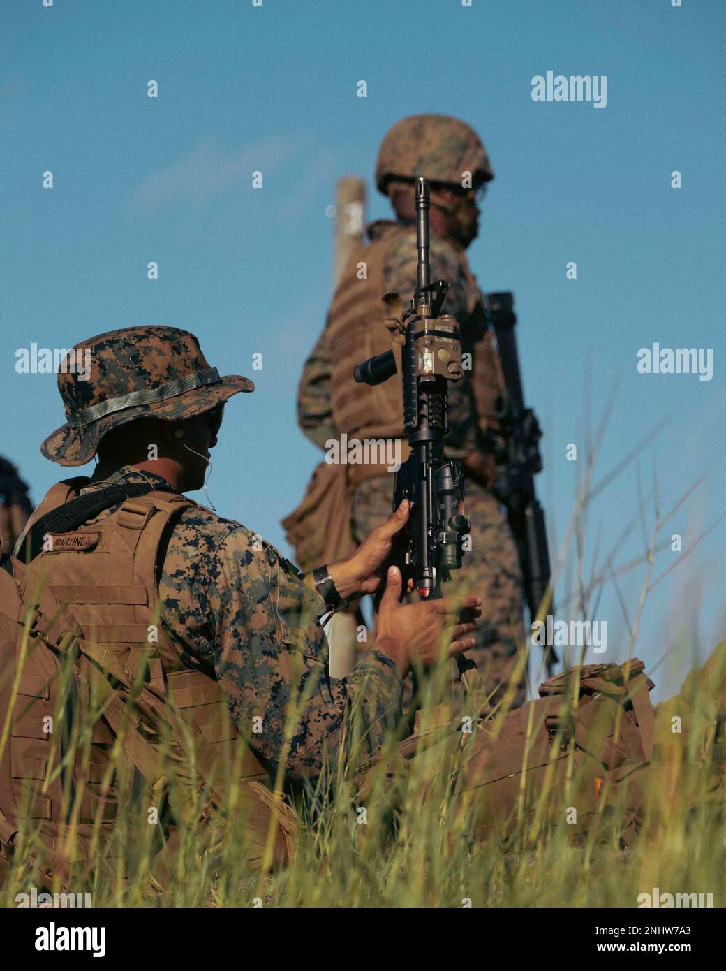 U.S. Marine Corps Lance Cpl. Gavin Martinez, a correctional specialist ...