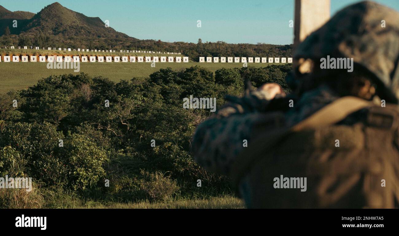 A U.S. Marine with Headquarters and Support Battalion, Marine Corps ...