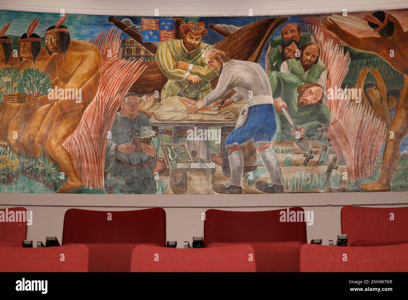 One of the beginning murals in the series of medical history in ...