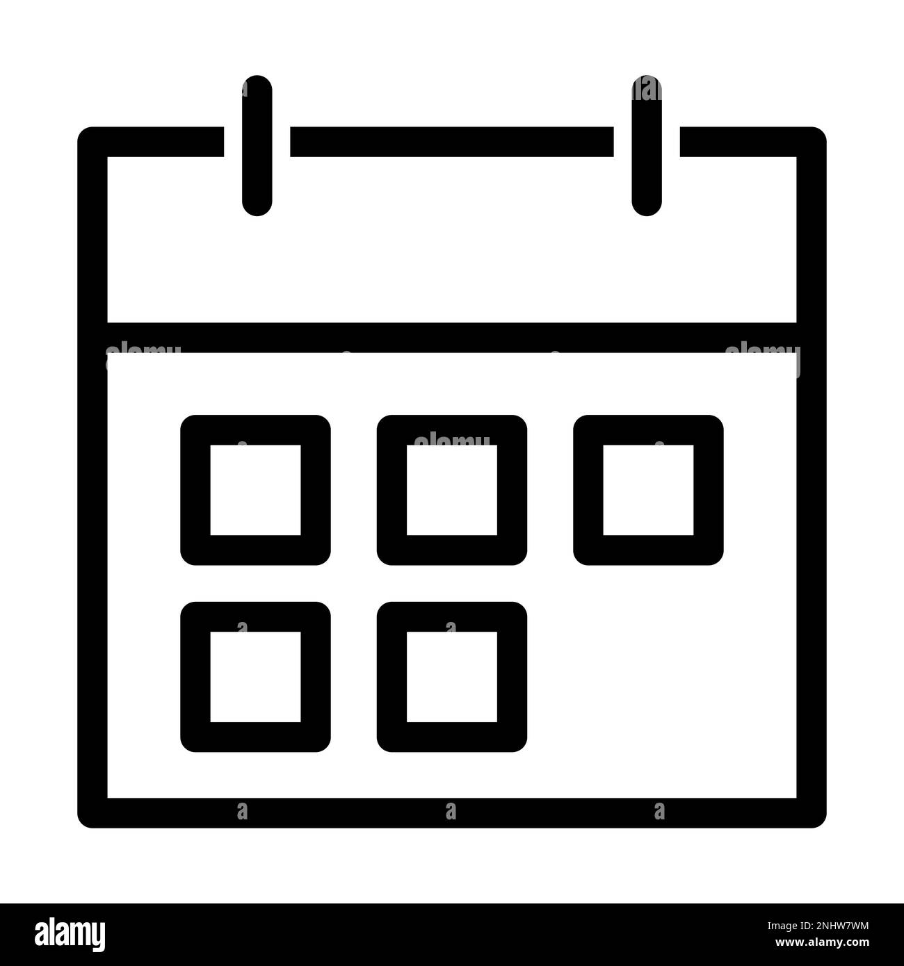 Calendar outline icon vector for your web site design, logo, app, UI ...