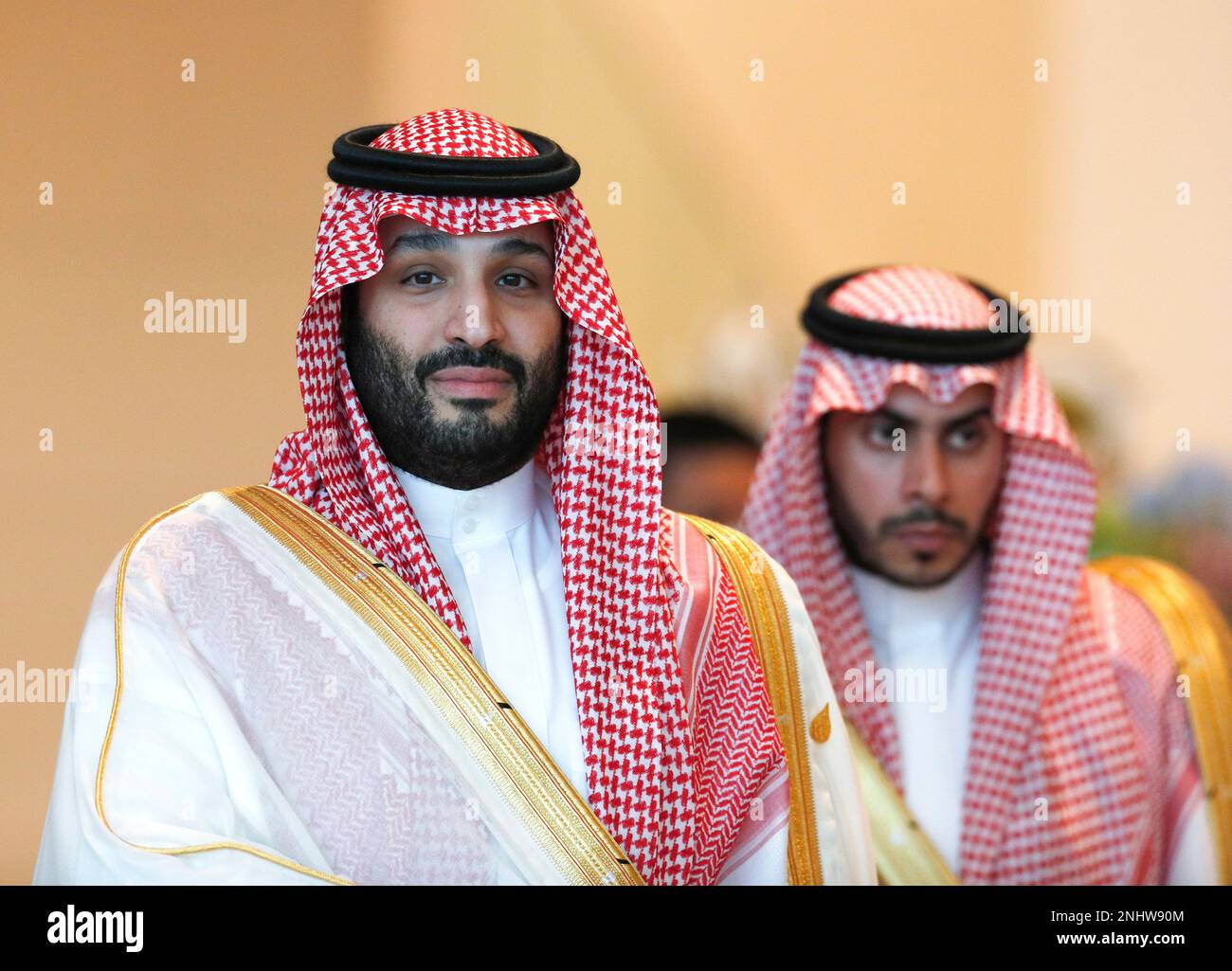 Saudi Arabia's Crown Prince Mohammed bin Salman arrives to attend the ...