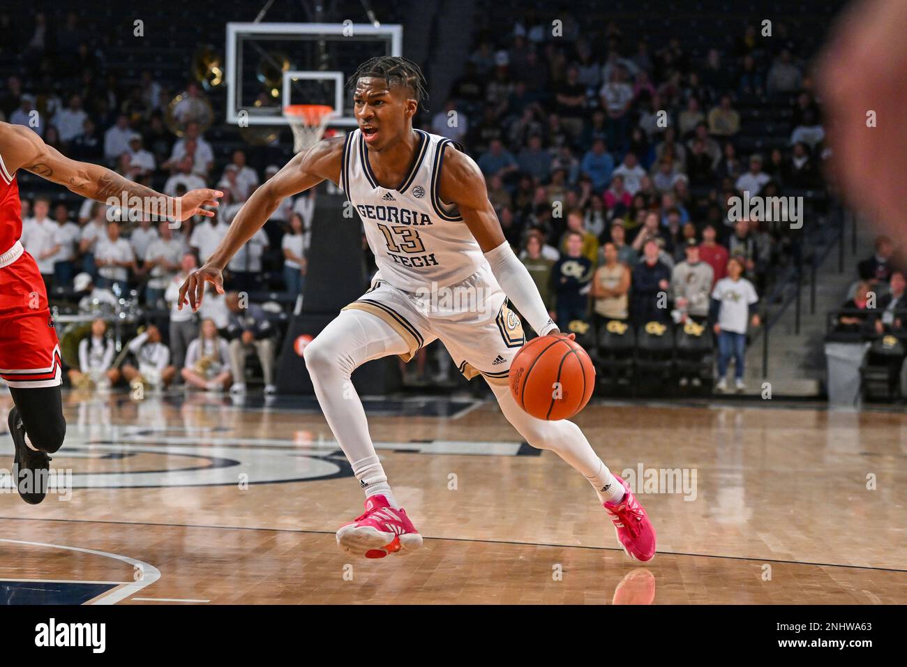 ATLANTA, GA – NOVEMBER 17: Georgia Tech guard Miles Kelly (13) drives ...