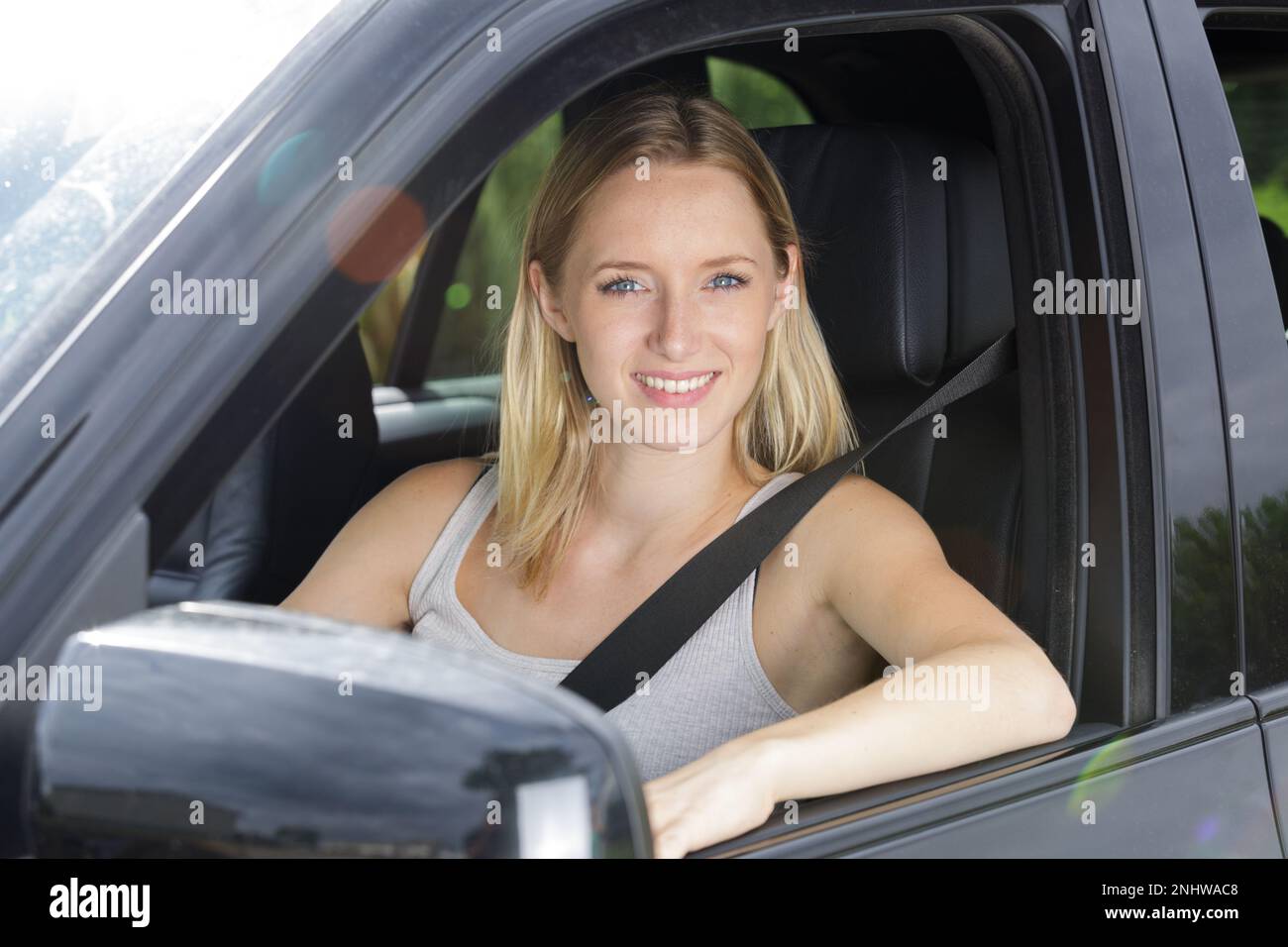Driver behind the wheel hi-res stock photography and images - Alamy