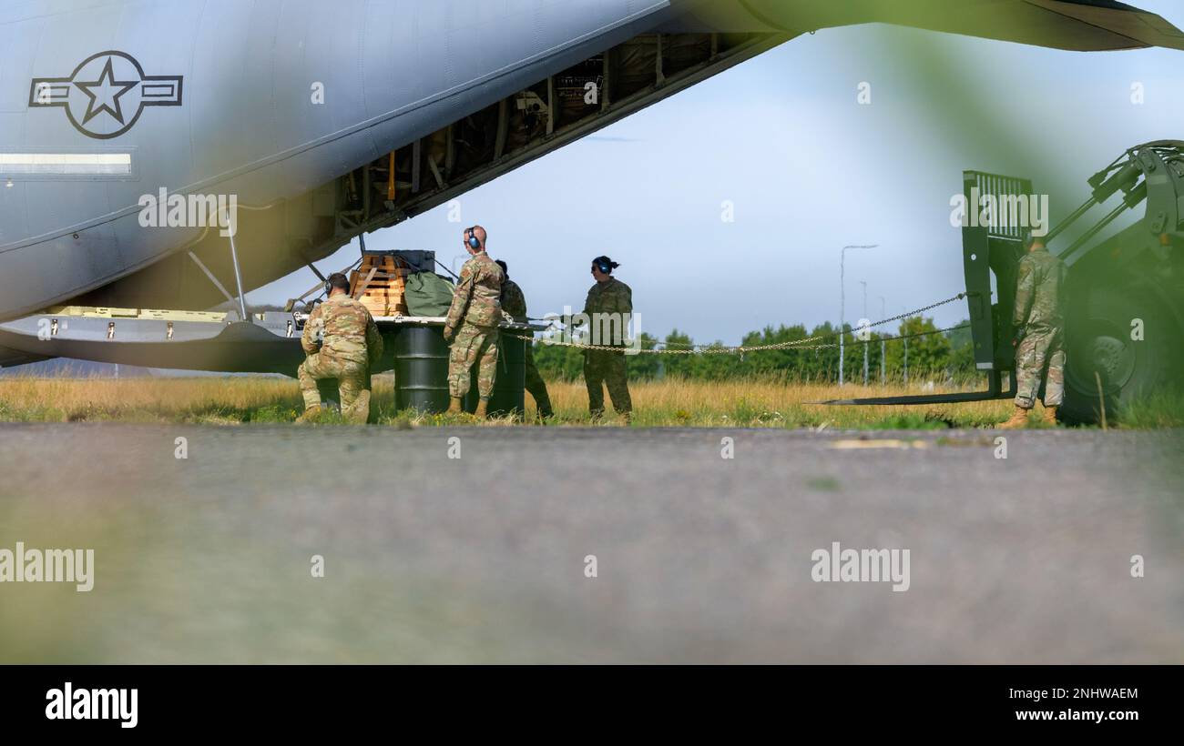 U.S. Airmen assigned to the 424th Air Base Squadron perform a combat ...