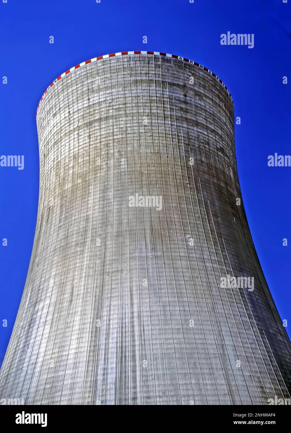 Cooling Tower of Nuclear Power Plant in Temelin, Czech Republic Stock ...
