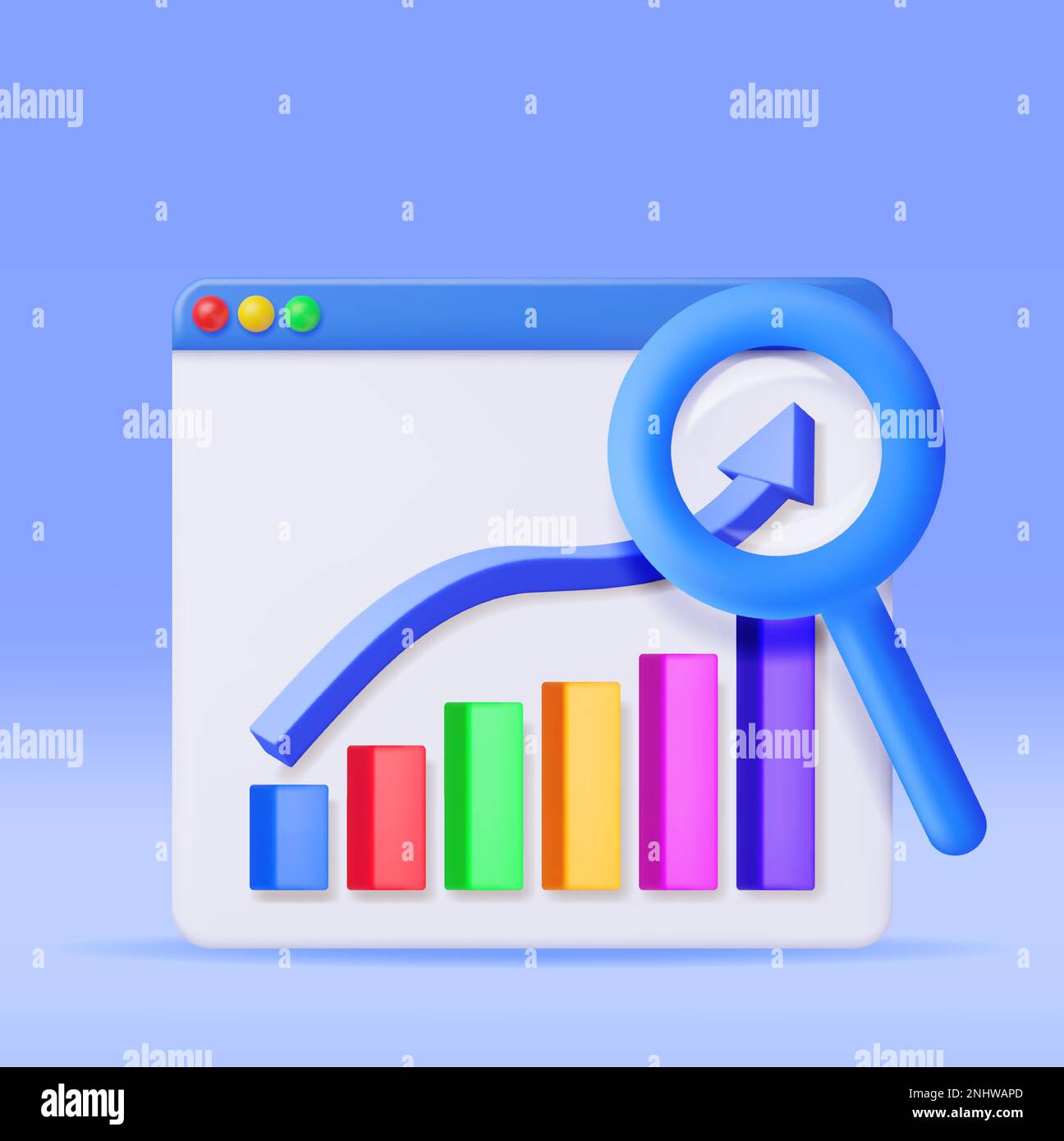 The graph in window Stock Vector Images - Alamy