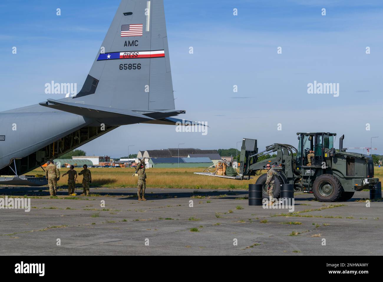 A U.S. Airman assigned to the 424th Air Base Squadron perform hands and ...