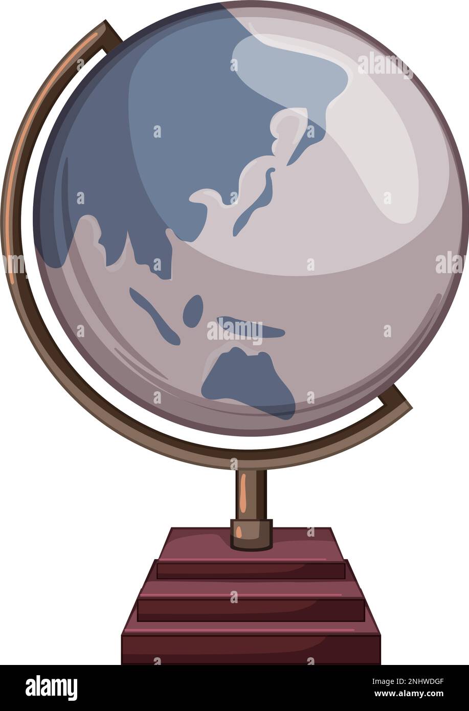 ocean globe cartoon vector illustration sign color Stock Vector Image ...