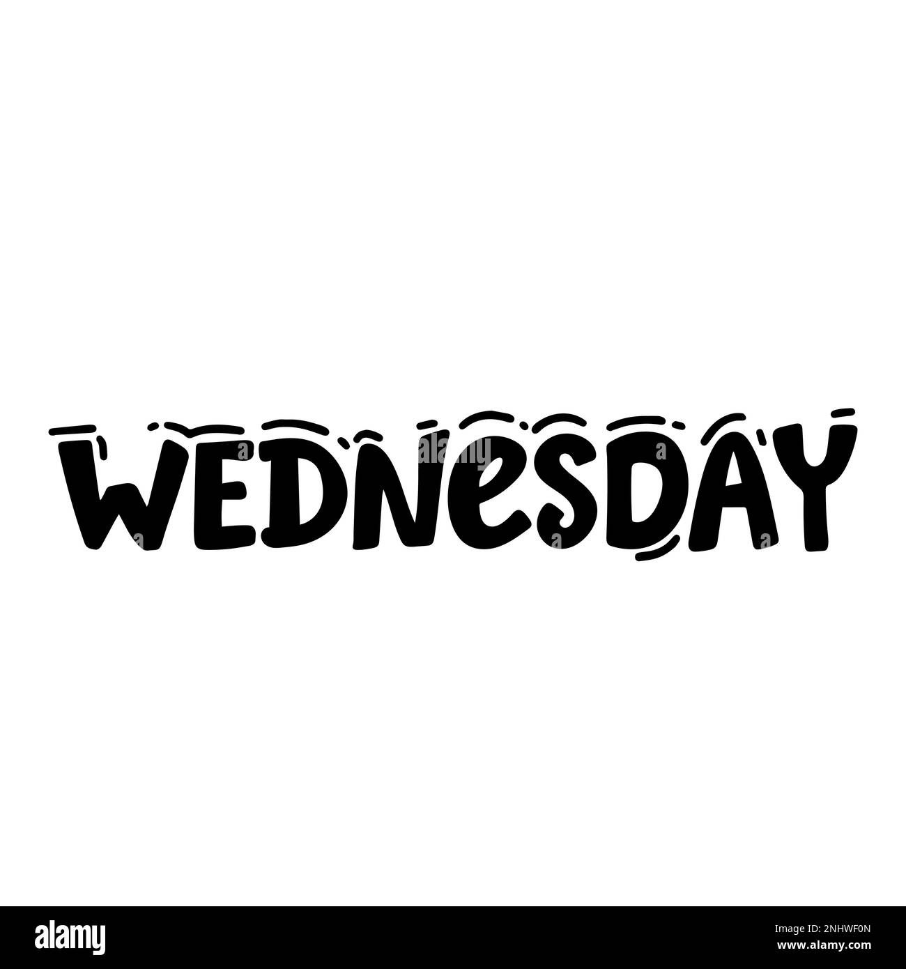 hello wednesday hand drawn design vector art Stock Vector Image & Art ...