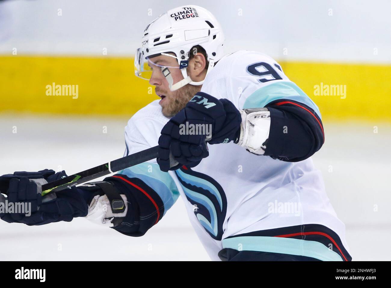 NHL profile photo on Seattle Kraken player Daniel Sprong during a game ...