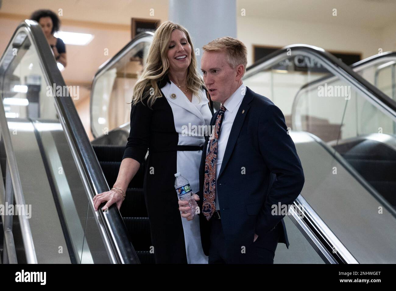 Sen. James Lankford (R-Okla.) and his wife, Cindy Lankford, are seen at ...
