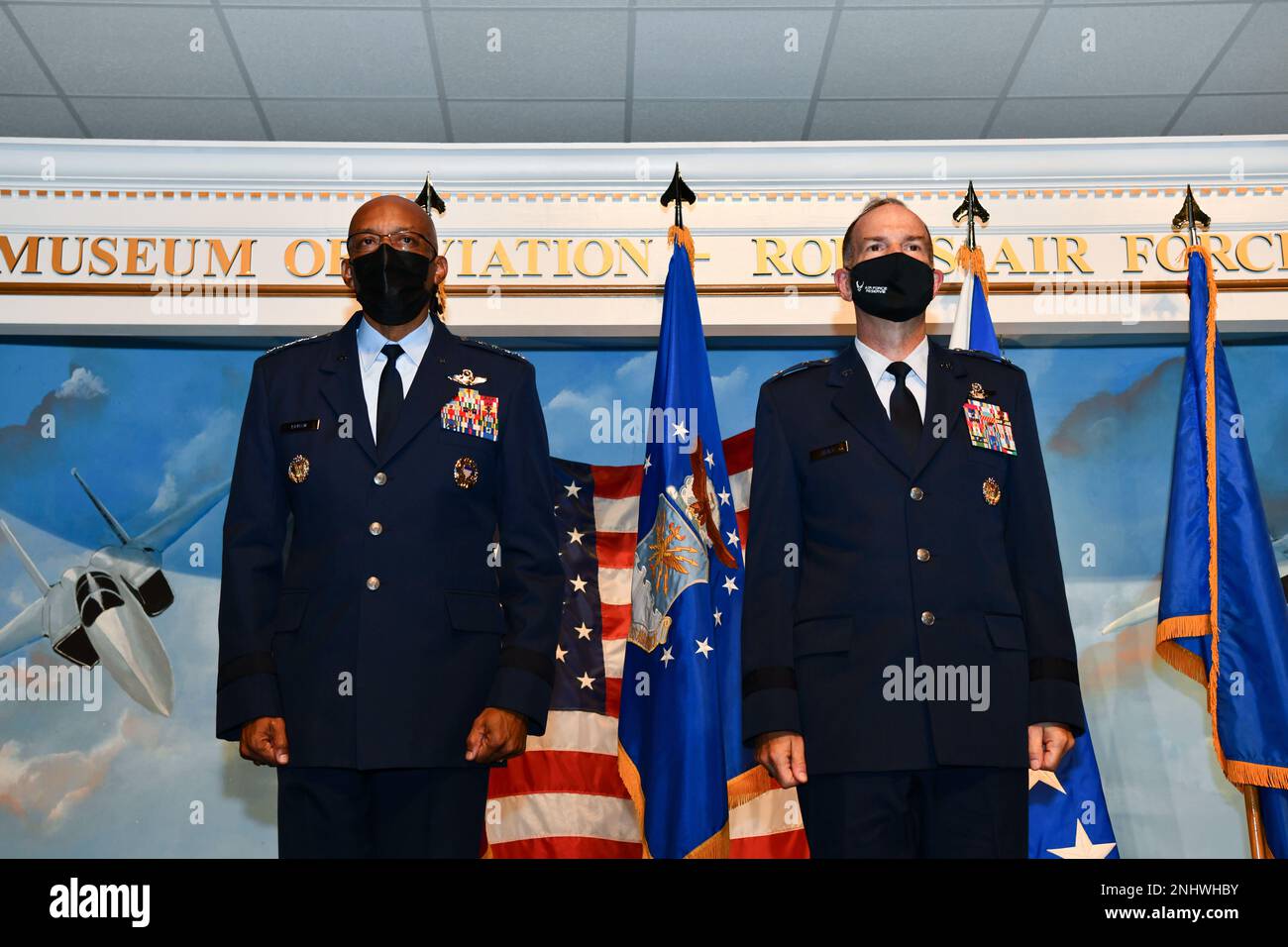 Air Force Chief of Staff Gen. CQ Brown, Jr., and Maj. Gen. John Healy ...