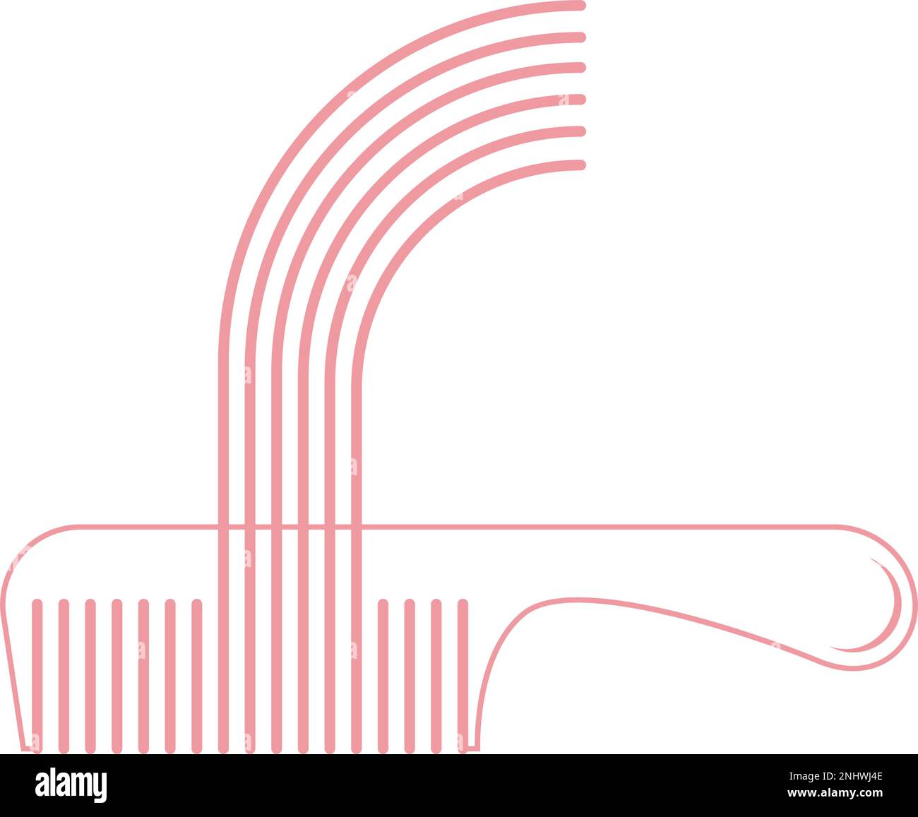 Comb logo icon design illustration Stock Vector Image & Art - Alamy