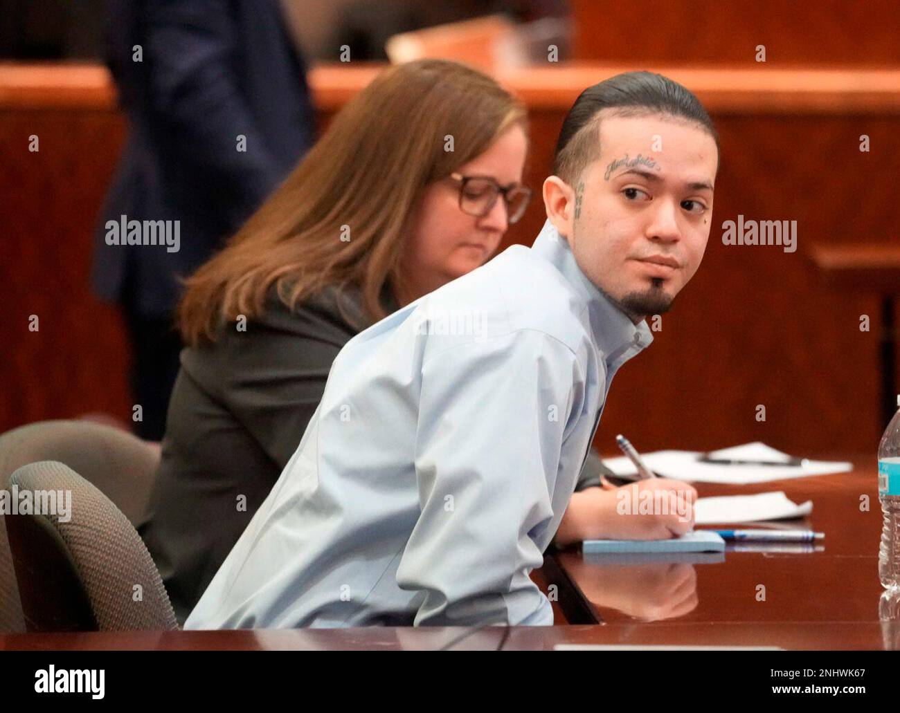 Robert Soliz is shown in the 179th District Court in Houston during his ...