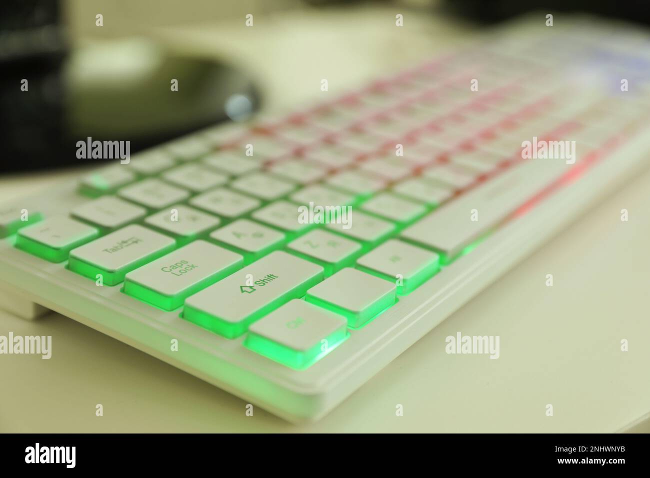 Colorful rgb keyboard typing hi-res stock photography and images - Alamy