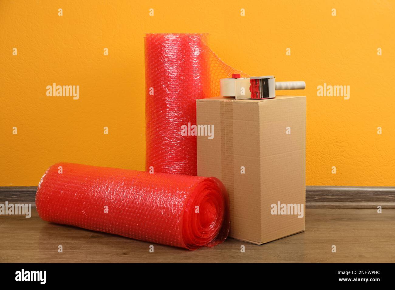 Orange packing tape dispenser adhesive hi-res stock photography and ...