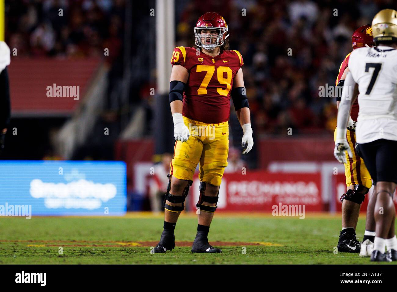 Southern Cal defensive lineman De'jon Benton (79) on the field during ...