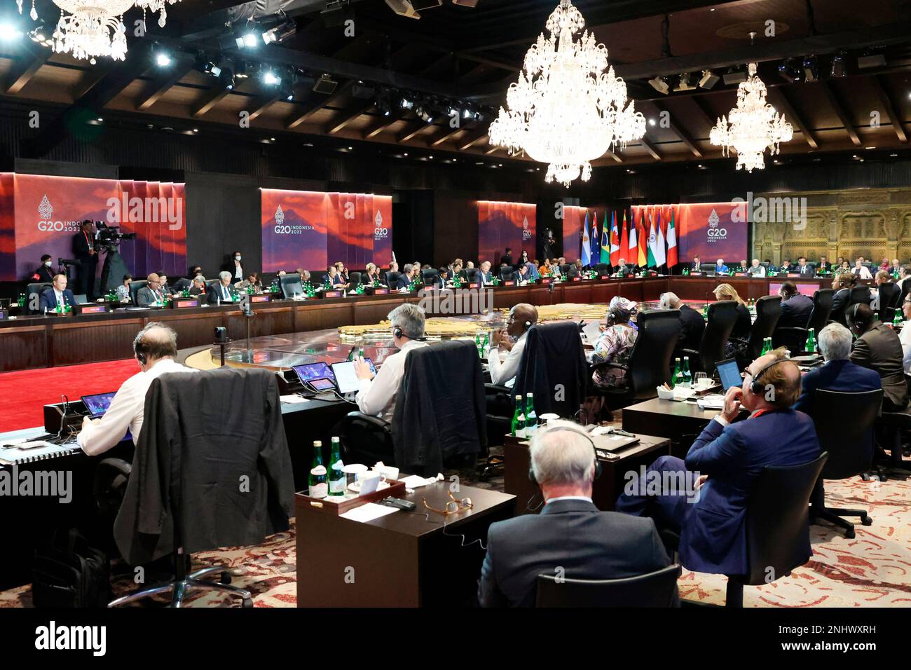 The leaders of the G20 attend the 2022 G20 Bali summit in Nusa Dua ...