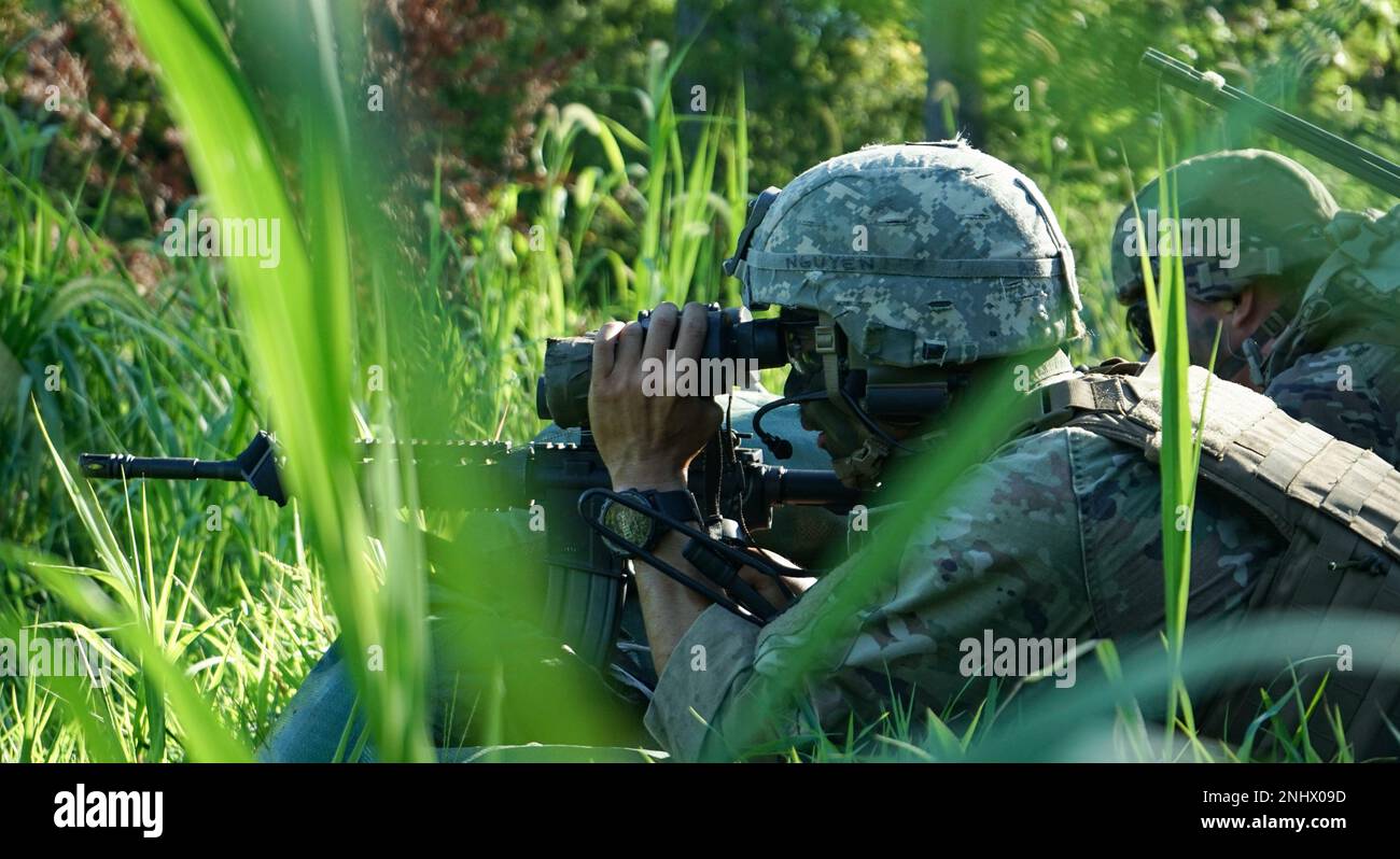 Staff Sgt. Thaisen Nguyen, a scout with the Headquarters and ...