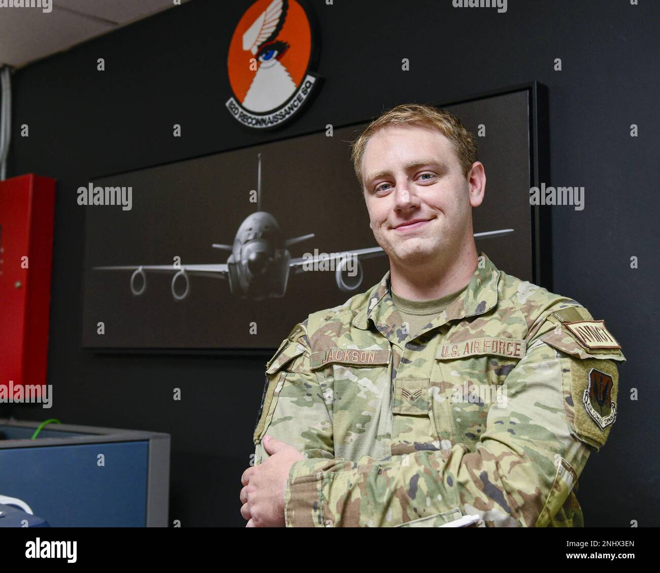 U.S. Air Force Senior Airman Aaron Jackson, 390th Intelligence Squadron ...