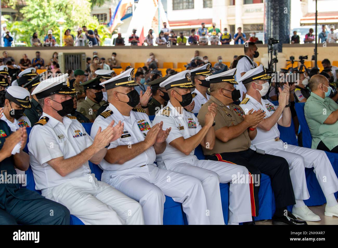 PUERTO PRINCESA, Philippines (Aug. 3, 2022) – From left, Capt. Charles ...