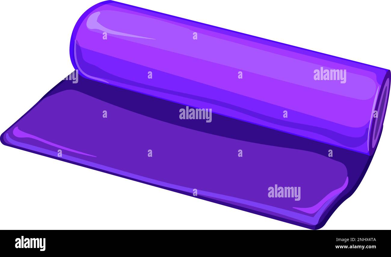 workout fitness mat cartoon vector illustration sign Stock Vector Image ...