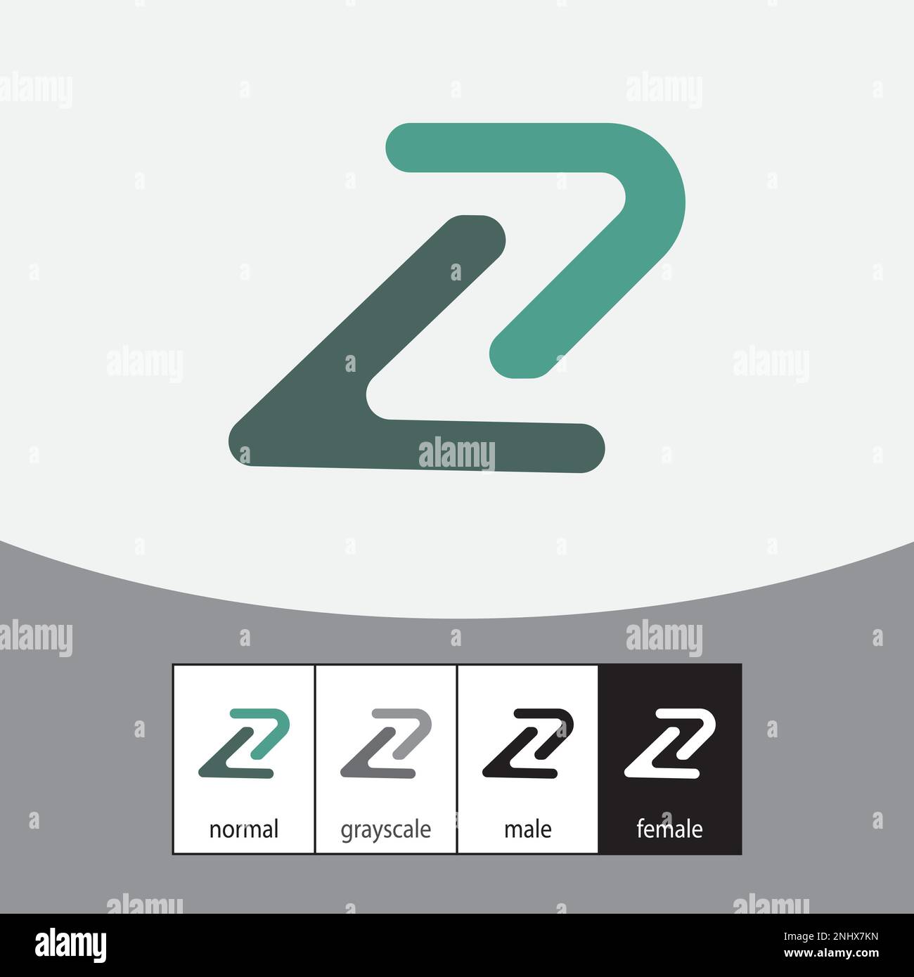 Z Letter Logo. Green Color. - Vector Stock Vector Image & Art - Alamy