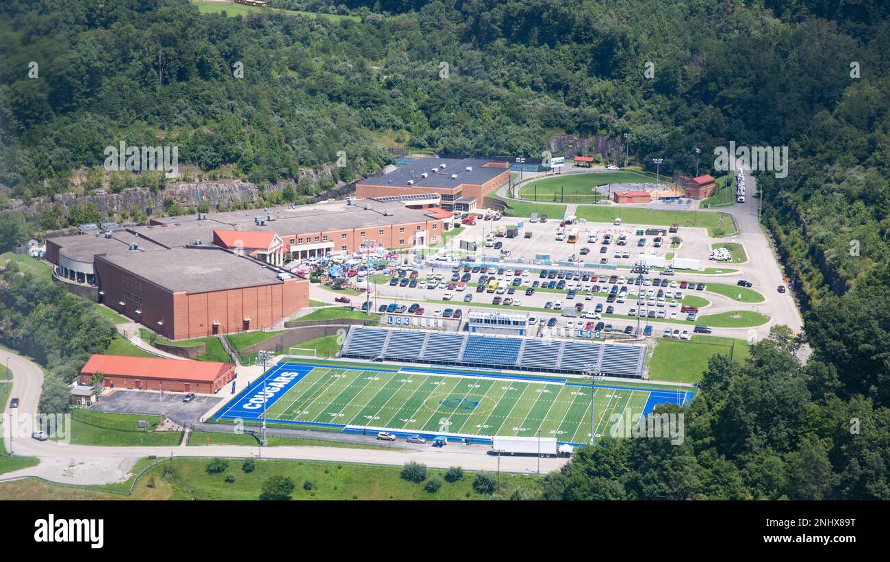 Letcher Country Central High School serves as a distribution center for ...