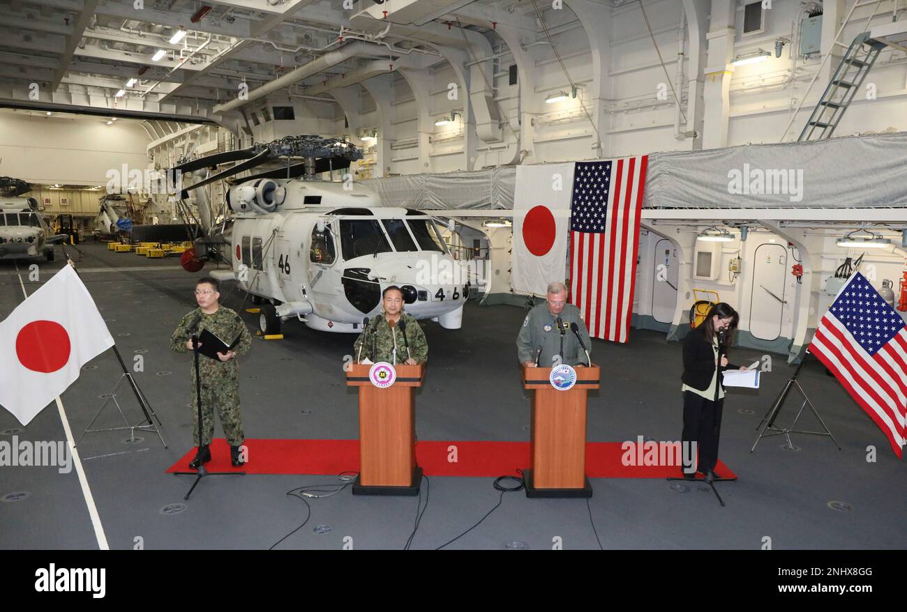Koji Yamazaki (L) Japan Chief of Staff, Joint Staff Gen. and Ricky N ...