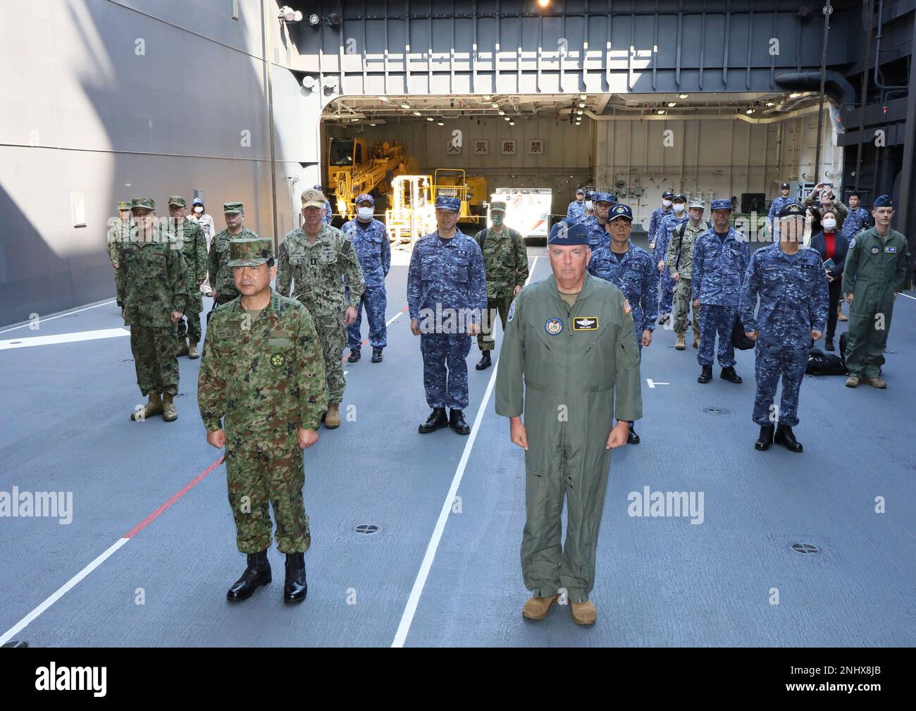 Koji Yamazaki (front, L) Japan Chief of Staff, Joint Staff Gen. and ...