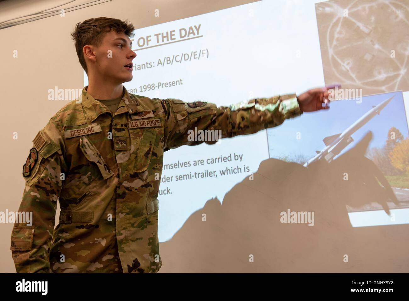Airman Ethan Gessling, 16th Training Squadron sensor operator student ...