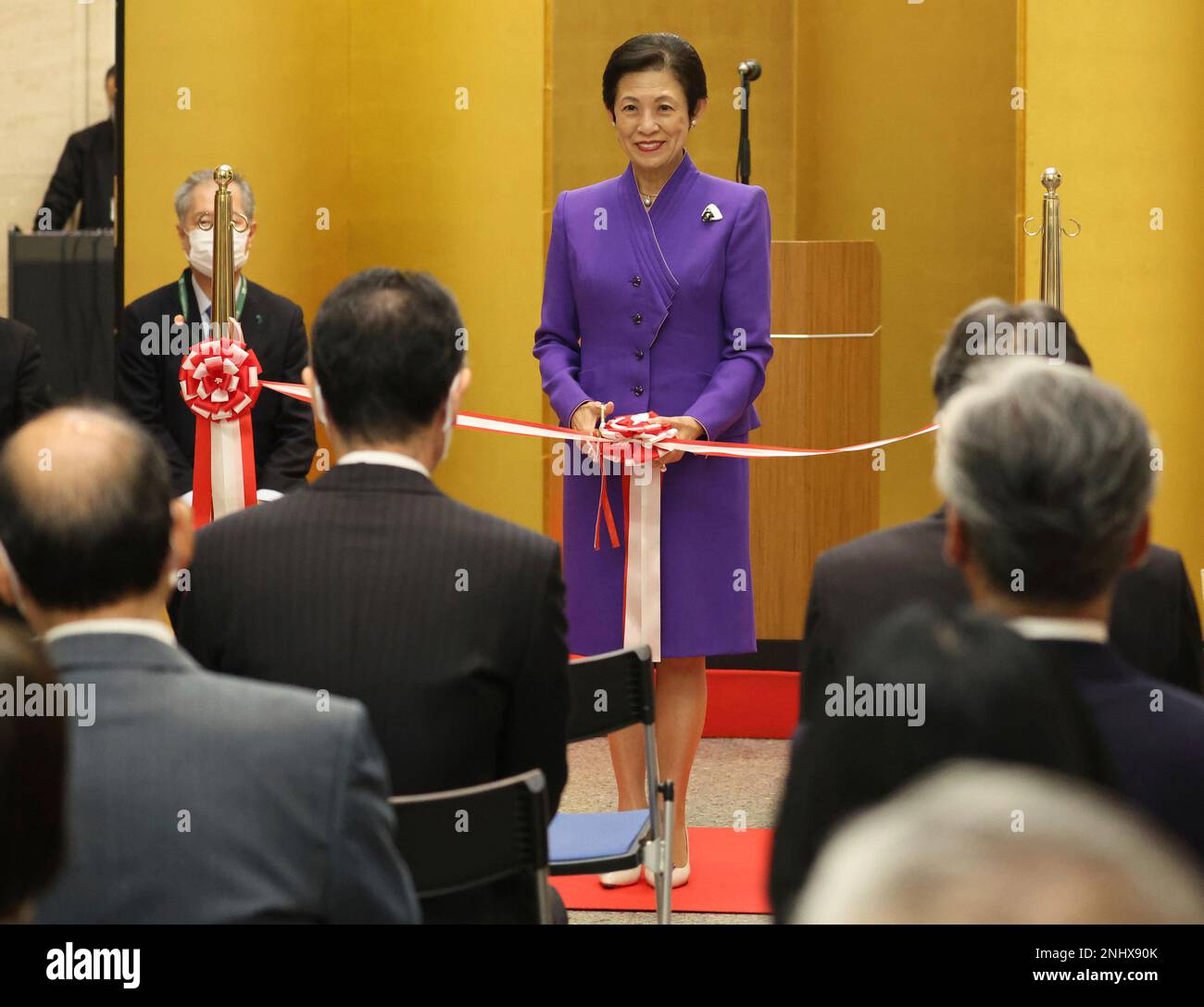 Princess Hisako of Takamado attends an opening ceremony of the Prince ...