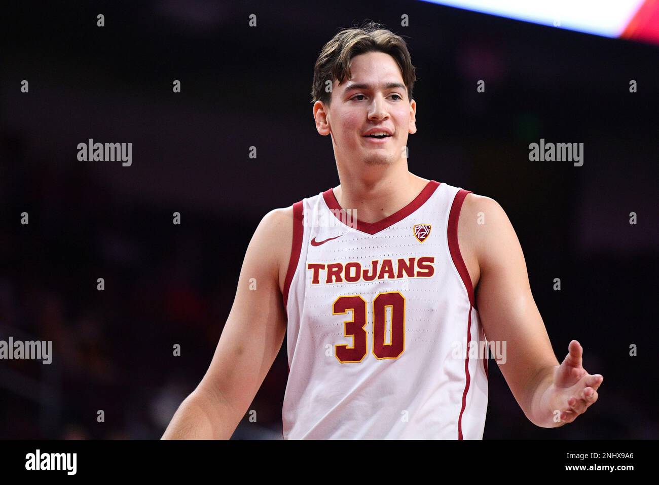 LOS ANGELES, CA - NOVEMBER 10: USC Trojans forward Harrison Hornery (30 ...