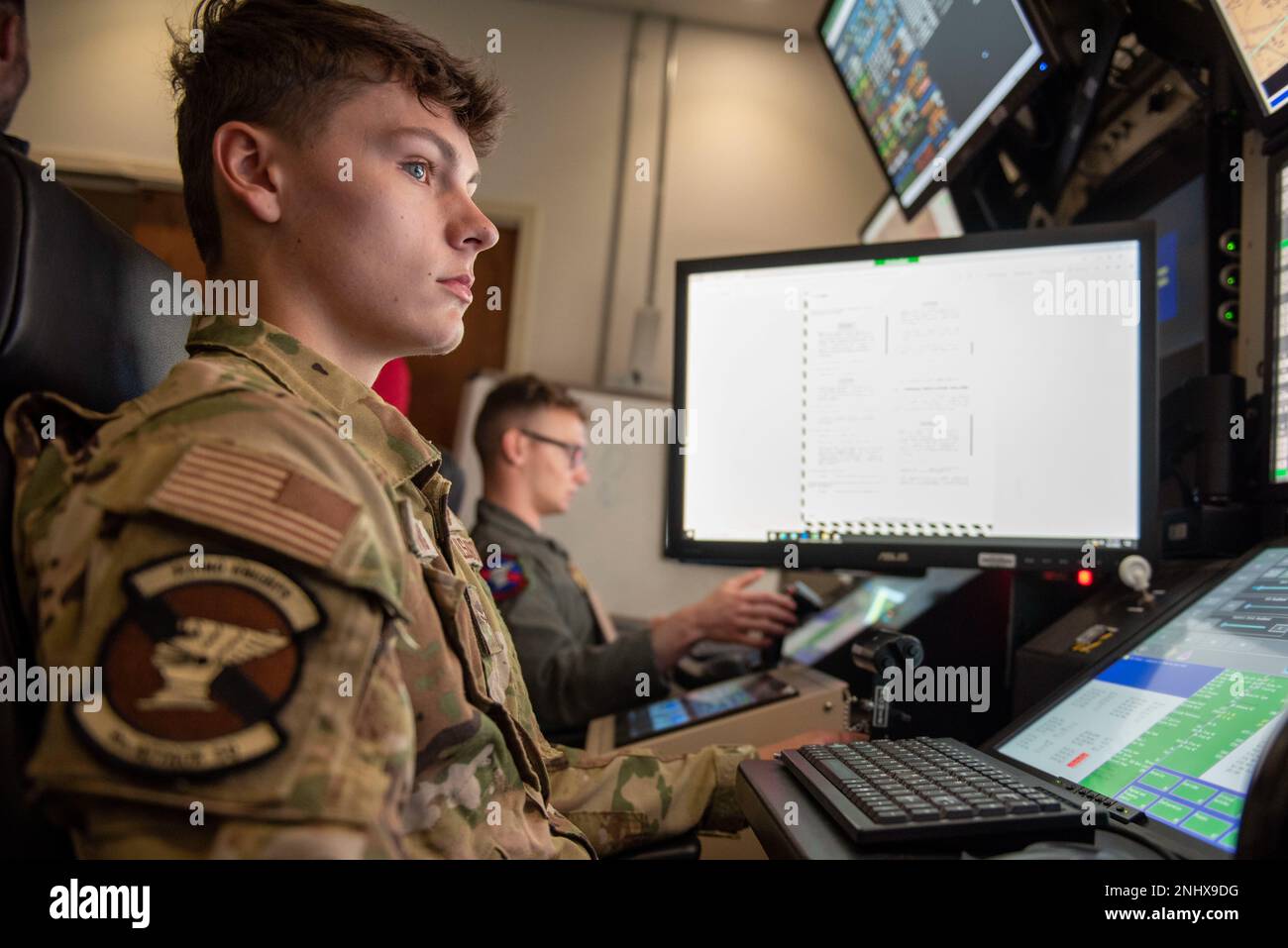 Airman Ethan Gessling, 16th Training Squadron sensor operator student ...