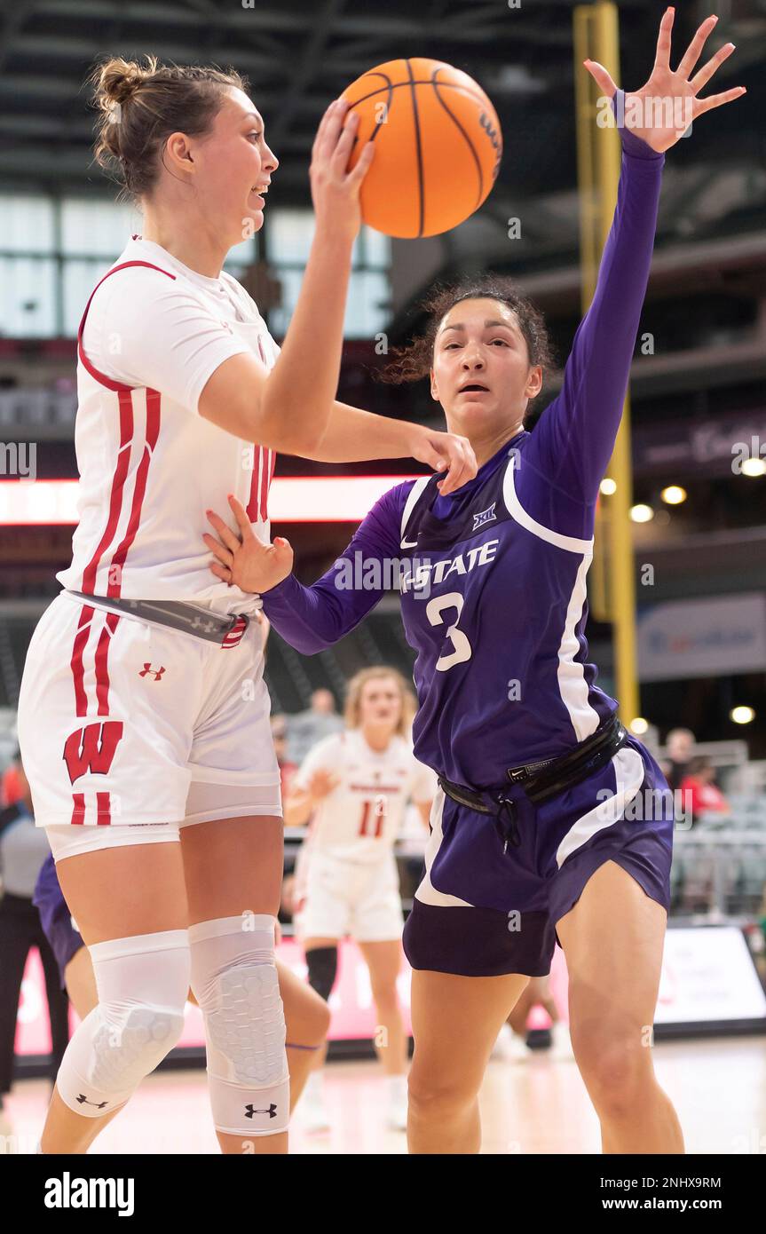 November 11, 2022: Wisconsin Badgers guard Halle Douglass #10 passes ...