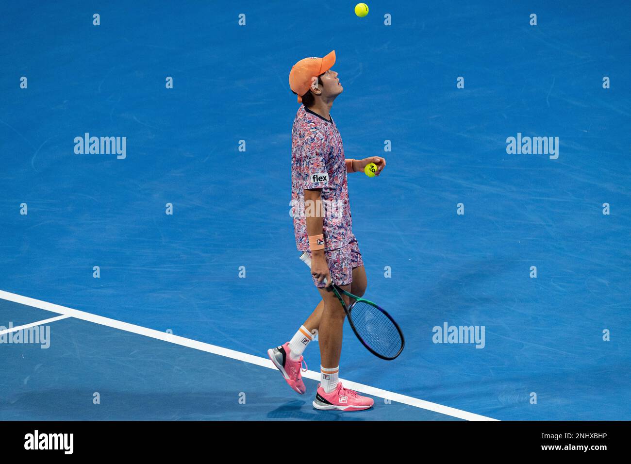 Doha, Qatar. 21st Feb, 2023. Abedallah Shelbayh of Jordan vs Soonwoo ...