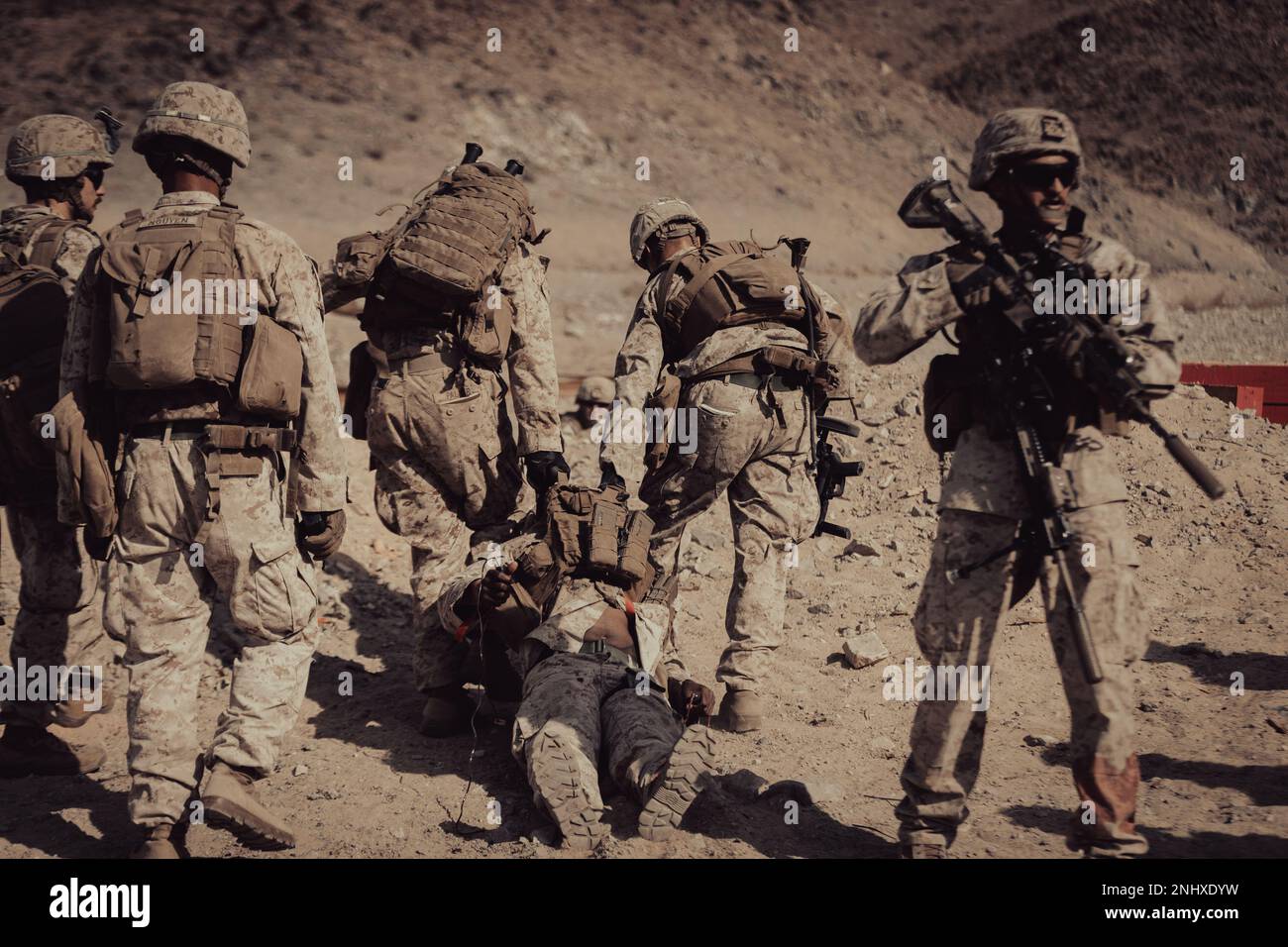 U.S. Marines with 2nd Battalion, 7th Marine Regiment, 1st Marine ...