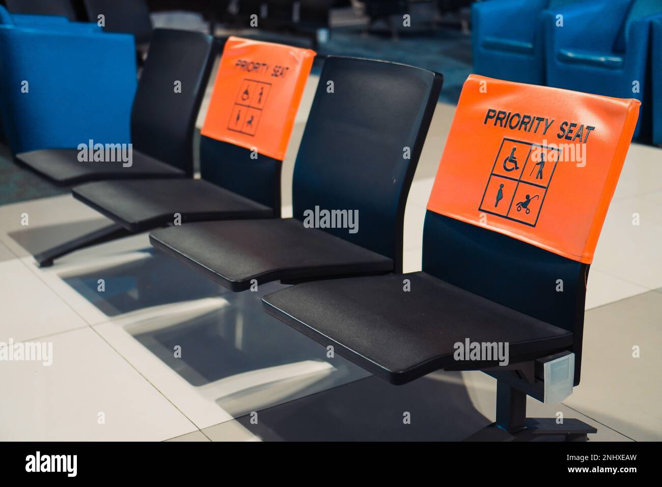 Priority seats at the airport. Priority seats for persons with ...