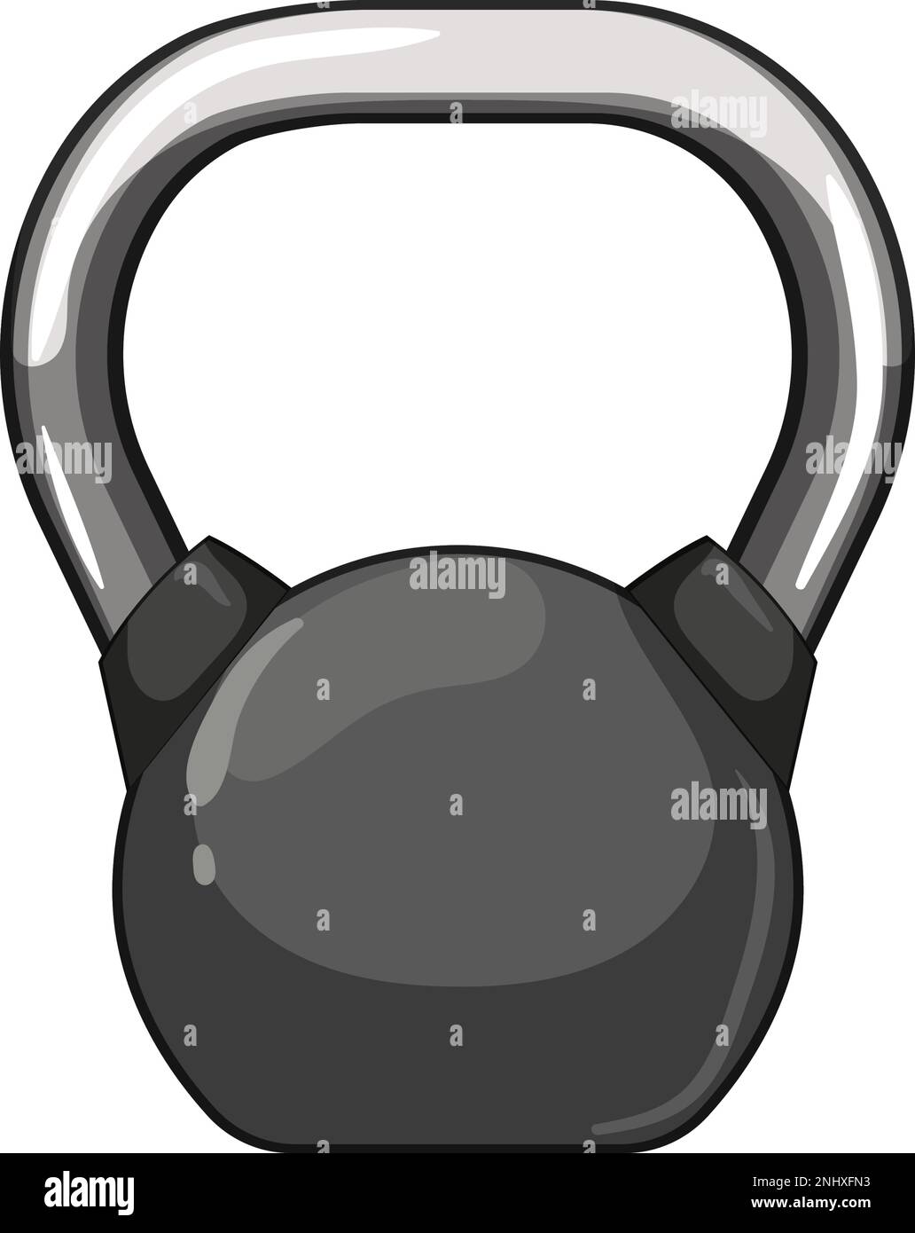 training fitness kettlebell cartoon vector illustration sign Stock ...