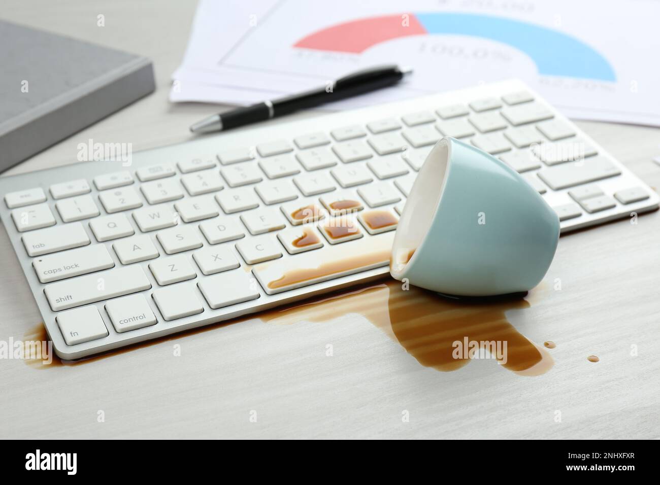 Coffee spill documents hi-res stock photography and images - Alamy