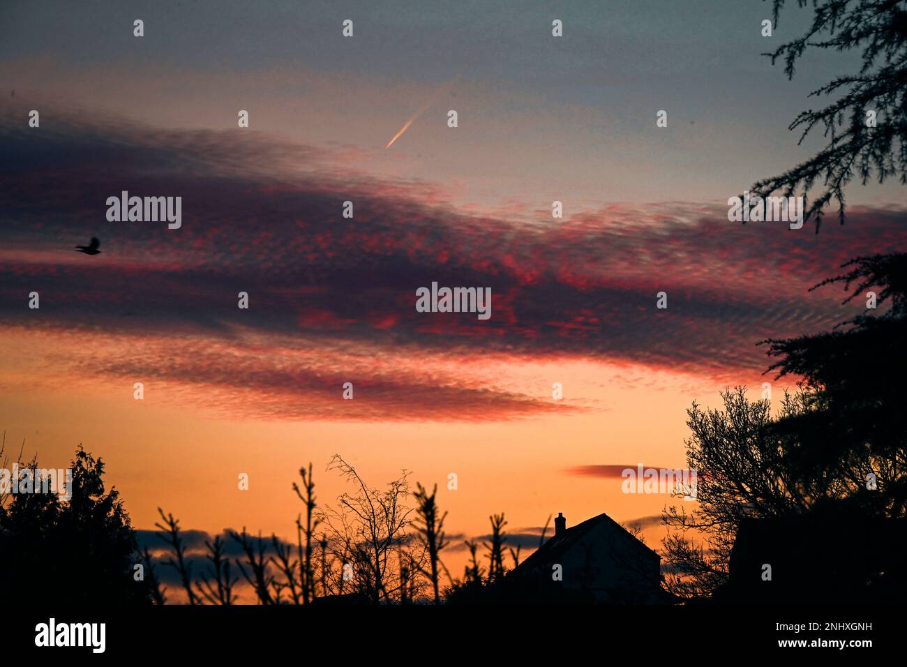 A dramatic skyline, cloudscape, vivid, dawn skyline, dusk skyline Stock ...